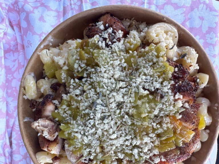 Texas Mac Shack Green Chile Chicken Mac and Cheese - Mac and Cheese Club